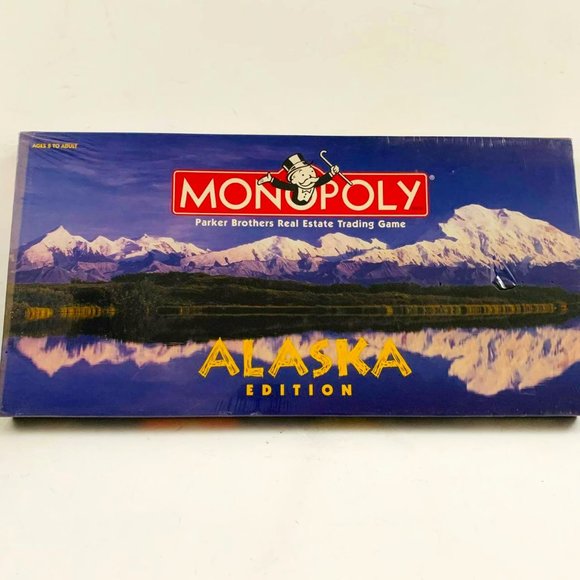 Hasbro | Games | Vintage Monopoly Alaska Edition Great Land State 997 ...